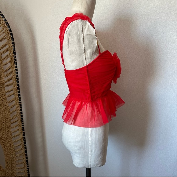 Urban Outfitters | Tops | Uo Out From Under Roseabel Tulle Rosette ...